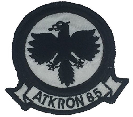 USN NAVY ATKRON 85 BLACK FALCONS ATTACK SQUADRON PATCH VETERAN PILOT ...