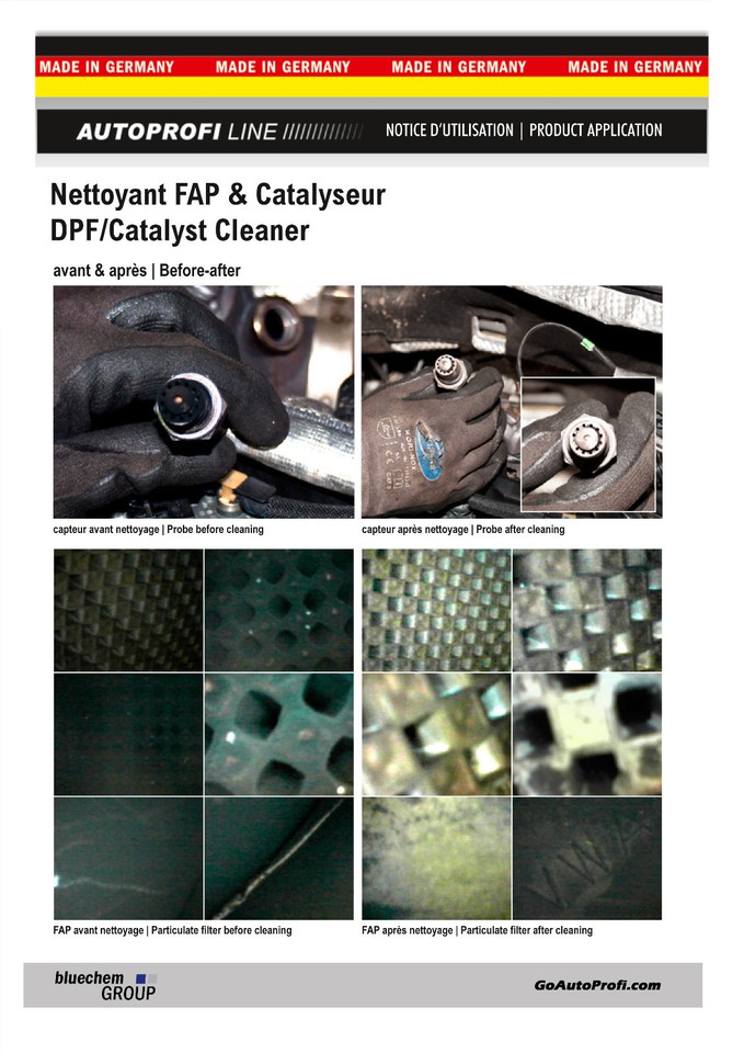 DPF diesel particulate filter foam cleaner with Hose 400ml Germany made ...