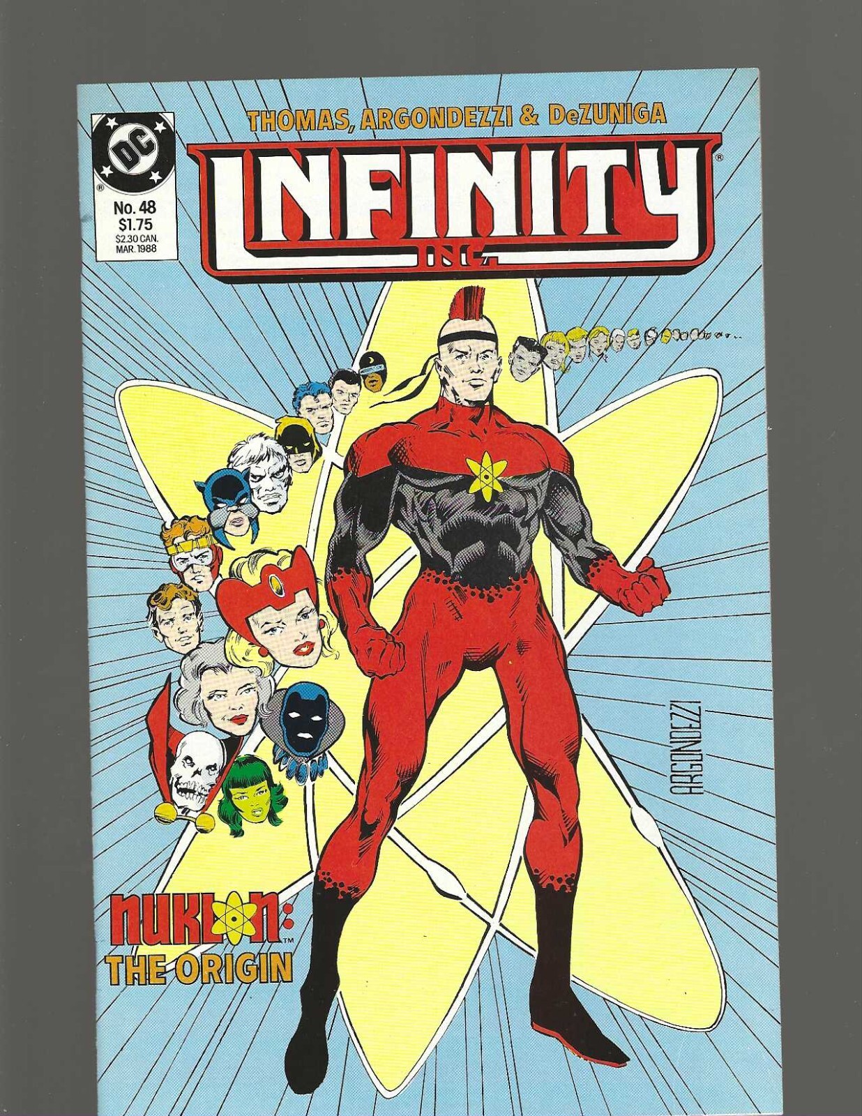 Infinity Inc. #48 (DC 1988) NM+ 9.6+, Origin of Nuklon. Fury, Red Mask ...