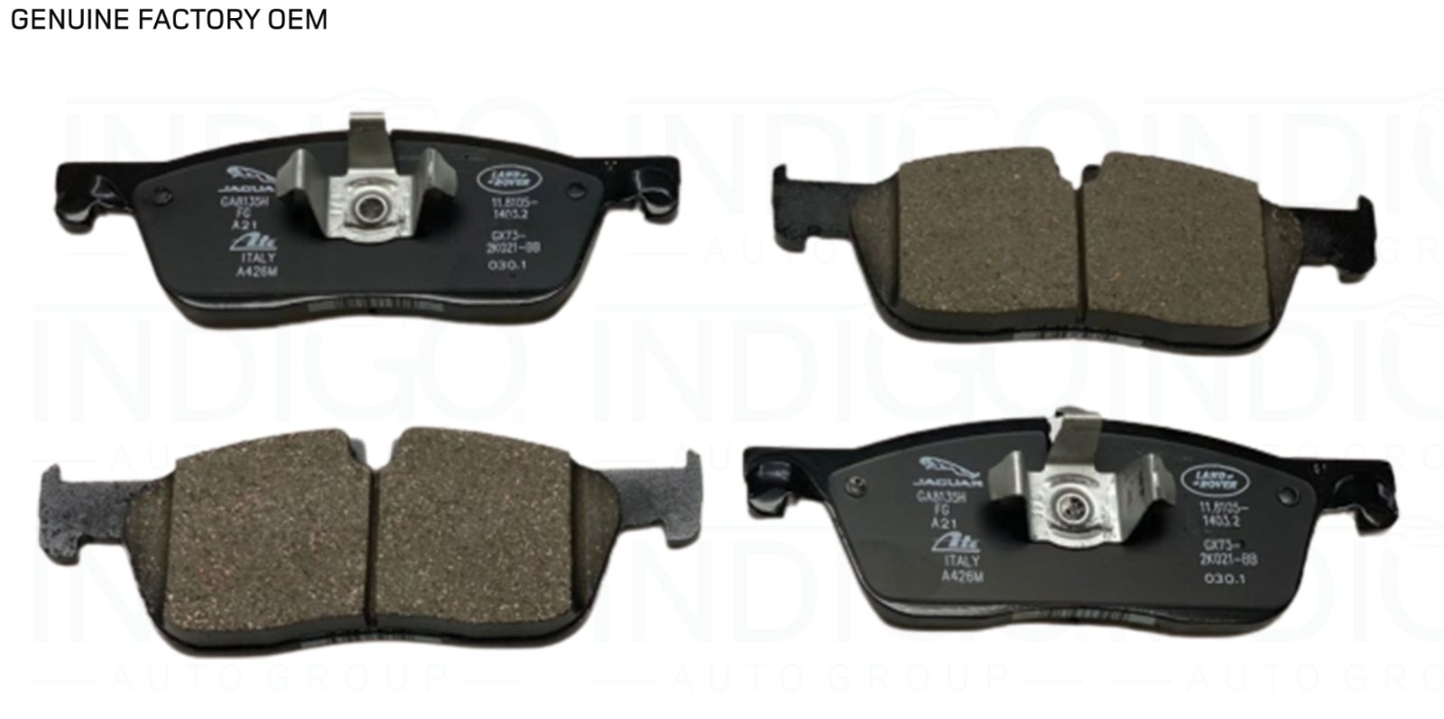 LAND ROVER FACTORY OEM FRONT BRAKE PADS SIZE 17'' RANGE VELAR 17-22 ...