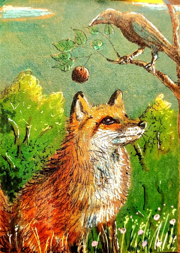 Jacob Landis Limited edition ACEO print /250 old car cat "Driving the ...