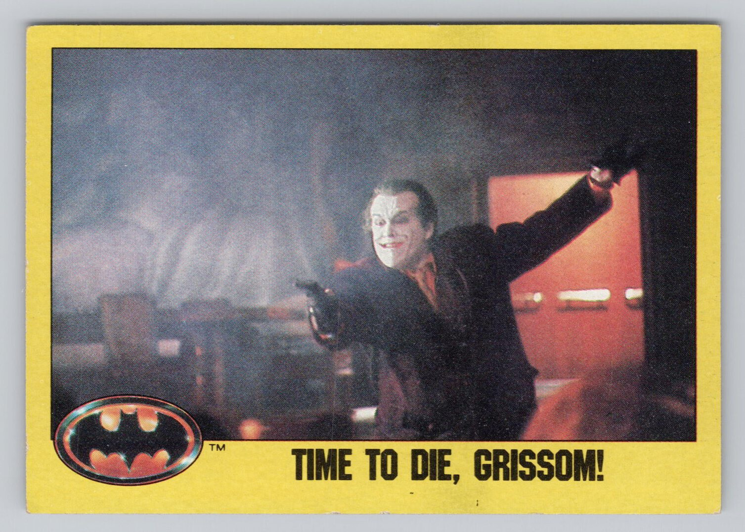 Batman 1989 Trading Card #140 Time To Die Grissom Joker Movie Series 2 ...