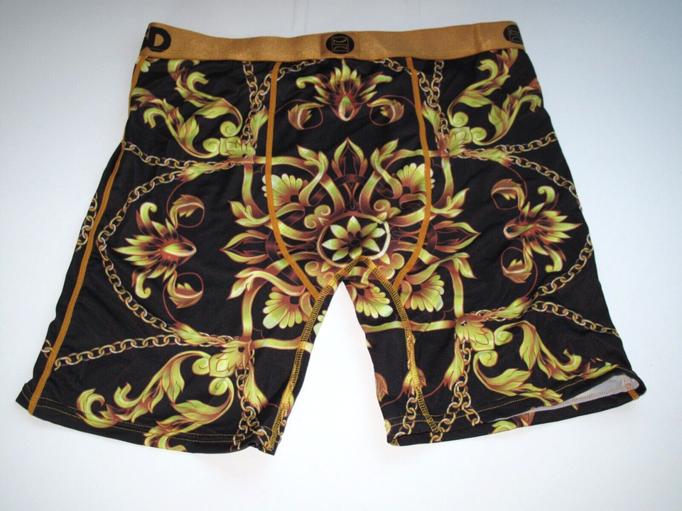 PSD Men's L 36-38 Boxer Brief Gold Black Warface Luxury Boxer Briefs ...