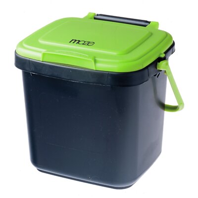 Maze 7L Kitchen Compost Caddy Wide Opening to Scrape Plate Handy Carry ...