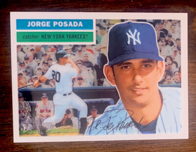 2005 Topps Heritage #THC27 Jorge Posada 82/1956 New York Yankees Card ...