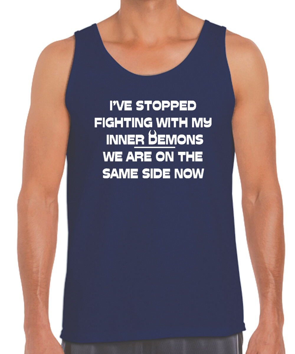 I Stopped Fighting inner Demons we are on the same side tee gift funny ...