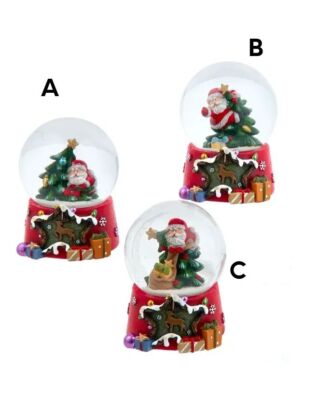 65MM Santa and Christmas Tree Water Globe | eBay