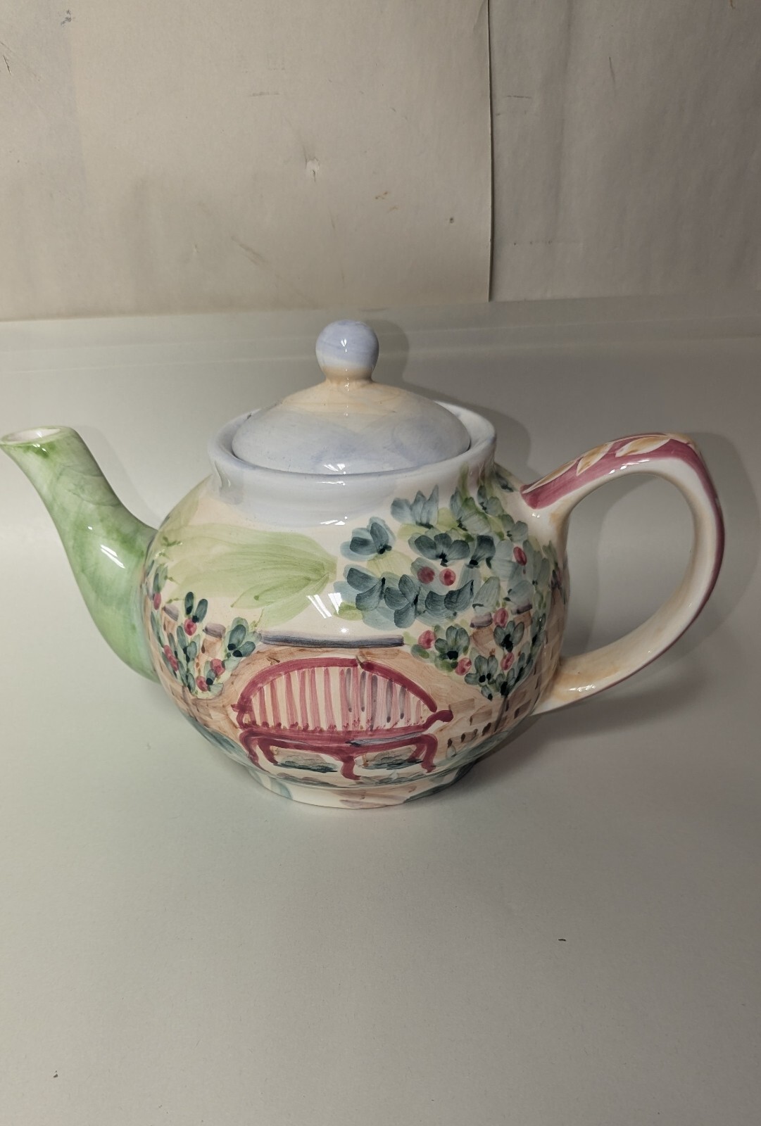 Vintage ZRIKE Tea Pot Michael Sparks - Estate Of Mind HAND PAINTED GC ...