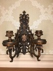Candlestick Wall Vintage 2 Arm Candle Candelabra Aluminium | eBay