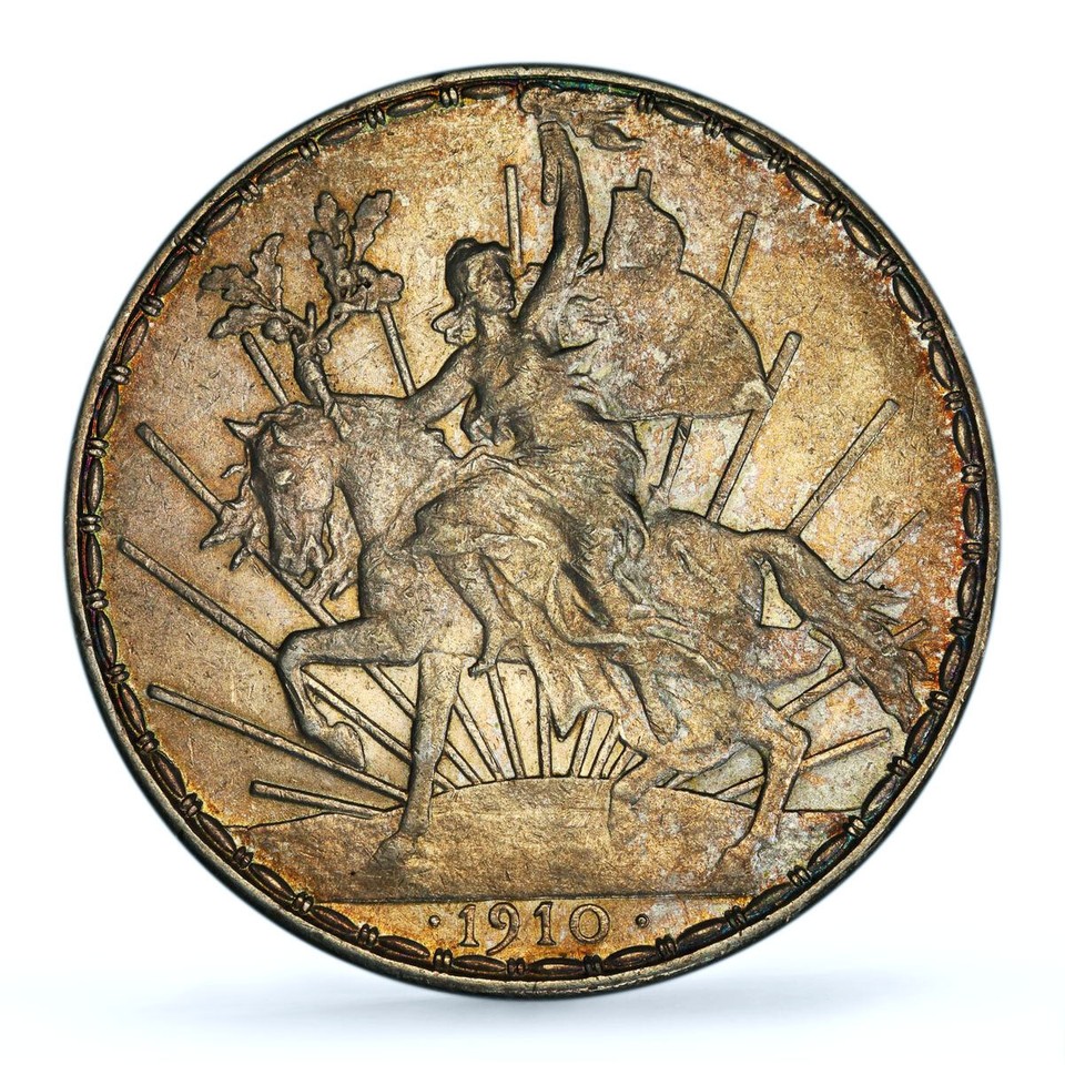 Mexico 1 peso Caballito Grito Dolores Independence AU55 PCGS silver ...