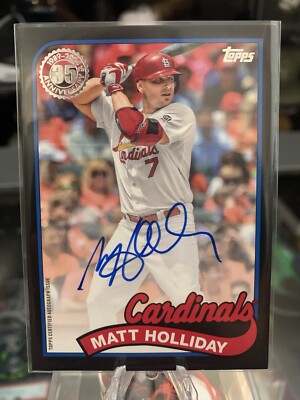 2024 Topps Series 2 - 1989 Topps Baseball Auto #89BA-MH Matt Holliday ...