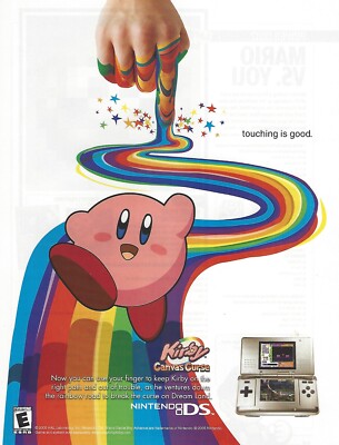 2005 Kirby Canvas Curse Nintendo DS Print Ad Advertisement | eBay