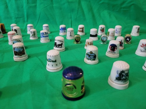 Thimbles Lot Of 71 Ceramic Souvenir collectibles | eBay