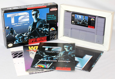 Terminator 2: Judgment Day T2 SNES Complete CIB Great Condition w/ RARE ...