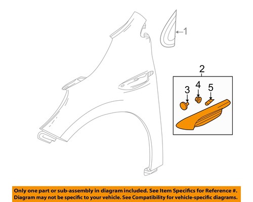 GM OEM 18-23 Enclave Fender Exterior Trim-Lower Molding 84358902 | eBay