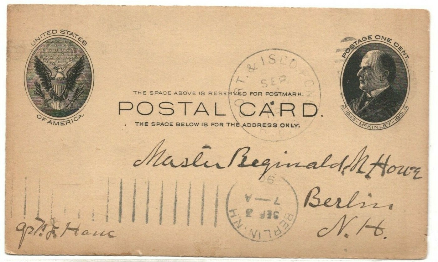 UNIQUE c1905 UX18 Postal Card: Real Photo of Grand Trunk Engine #1016 ...