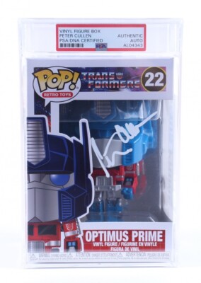 Peter Cullen Optimus Prime Transformers #22 Retro Toys Signed Funko PSA ...