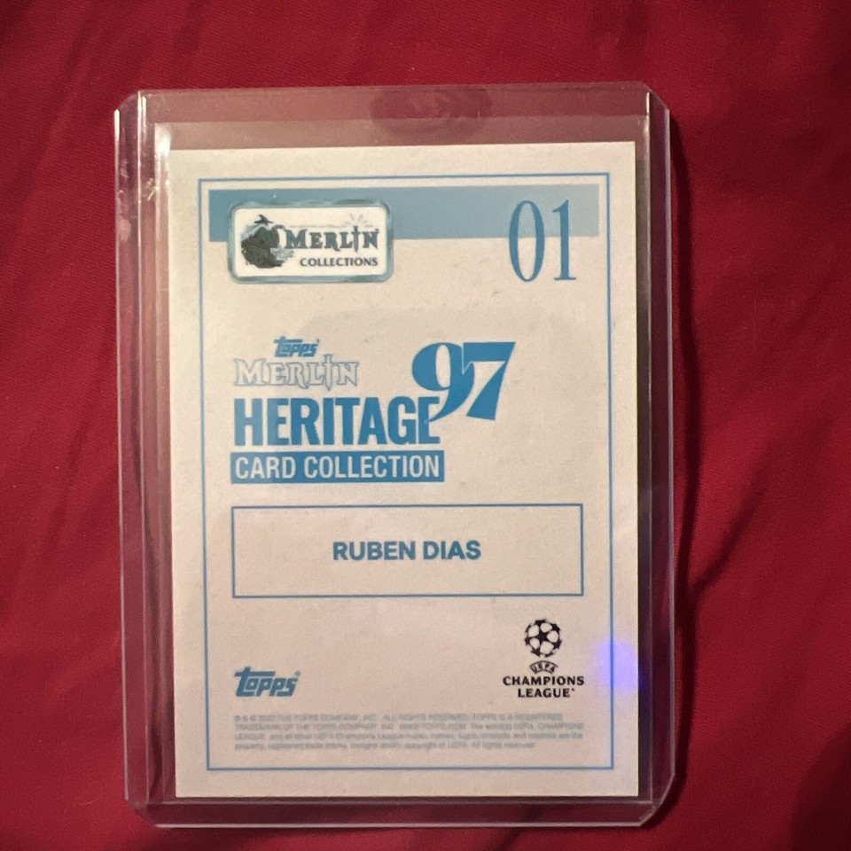 2021-22 Topps Merlin Heritage 97 UEFA Ruben Dias /99 | eBay
