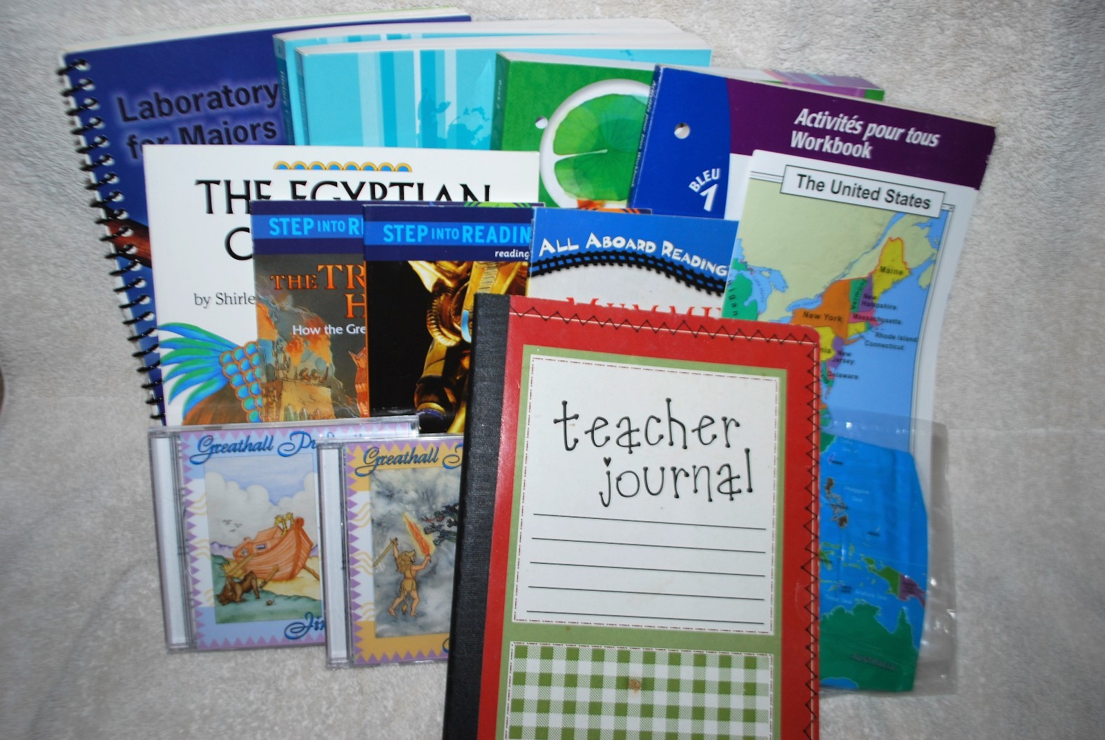 Lot Of 14 Home School Book Set K12.Com Science Language History USA Map ...