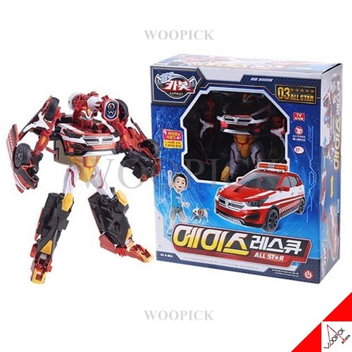 Hello Carbot ALL-STAR ACE RESCUE Transformer Robot Car Figure Sound ...