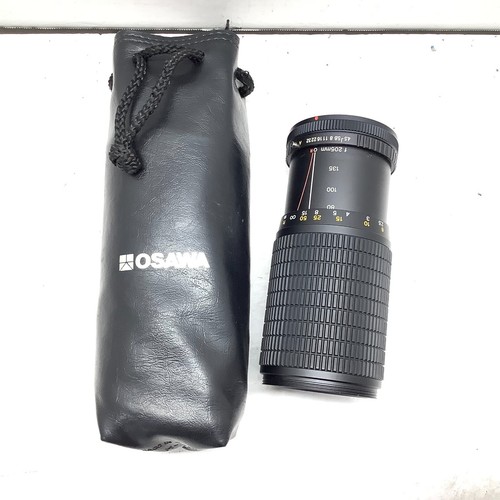 OSAWA Lens MC 1:4.5 80-205mm Macro 52 No 5258864 Vtg Camera Lens Black ...