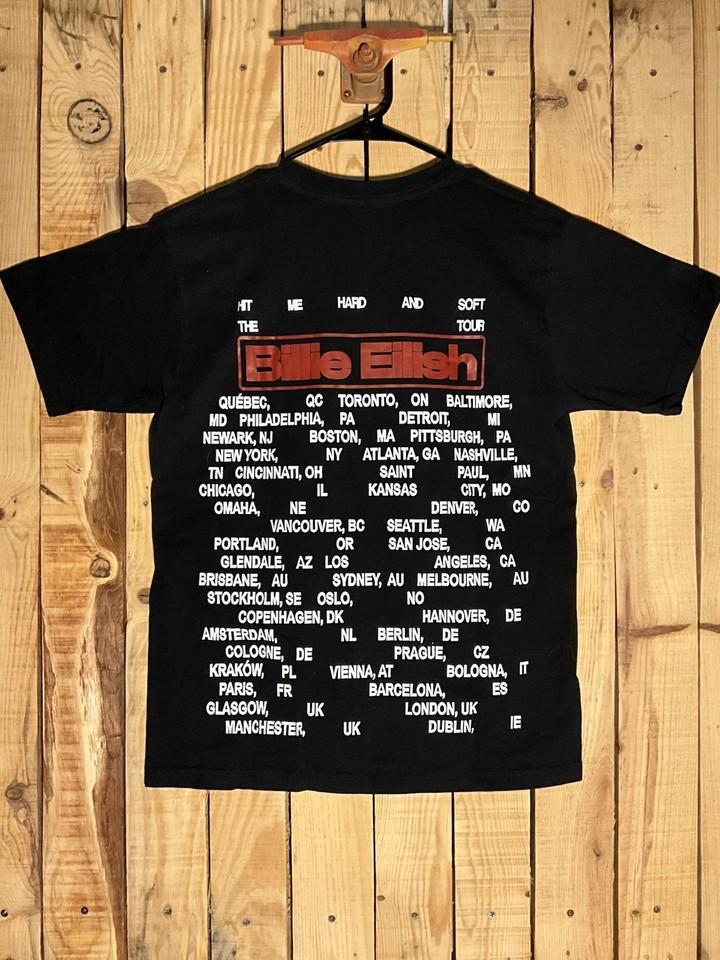 Billie Eilish Hit Me Hard And Soft The Tour Oversized Graphic Tee Black ...