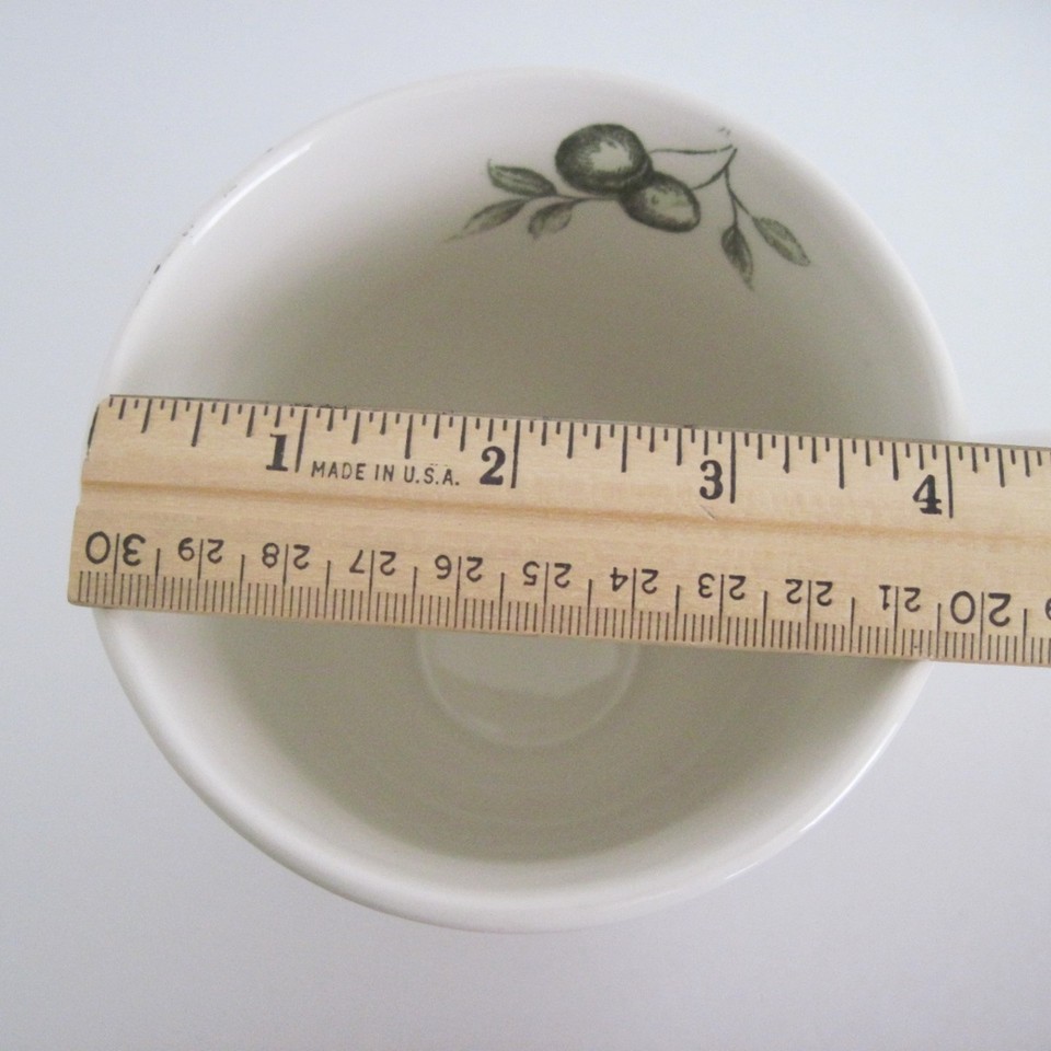 Maxcera Bunny Rabbit Pedestal Mug Large Green and White Toile Easter 16 ...