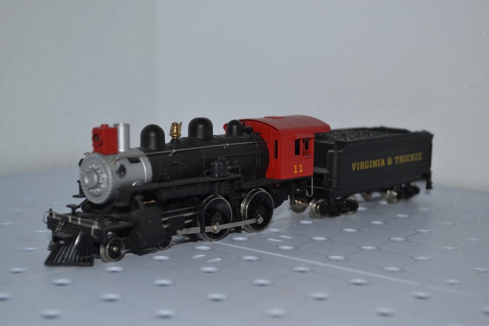 RARE IHC Mehano HO SCALE 4-4-0 Steam Locomotive M822 & Tender Virginia ...