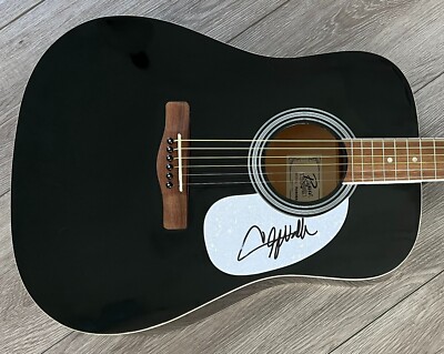 CLAY WALKER SIGNED AUTOGRAPH BLACK 41" FULL SIZE ROGUE ACOUSTIC GUITAR ...