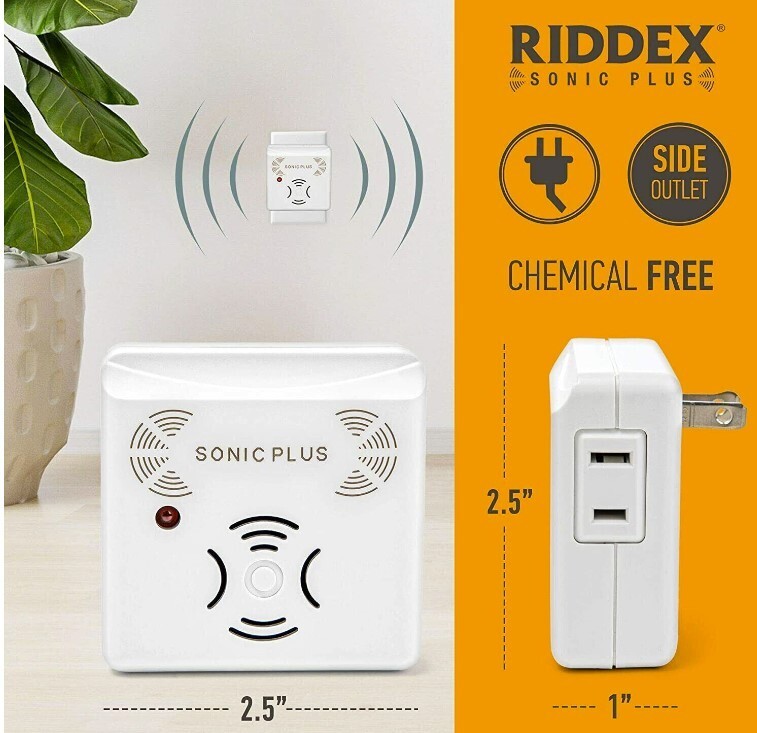 Riddex Sonic Plus Pest Repeller Set of 3 Electric Repellant for sale ...