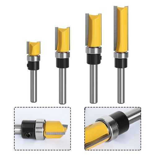 6mm Shank Flush Trim Router Bit Straight End Mill For Woodworking ...