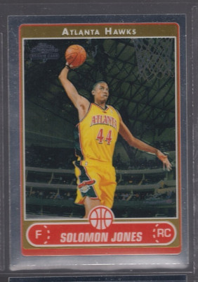 2006-07 Topps Chrome #161 Solomon Jones RC - Atlanta Hawks - 269🔥🏀🔥 | eBay