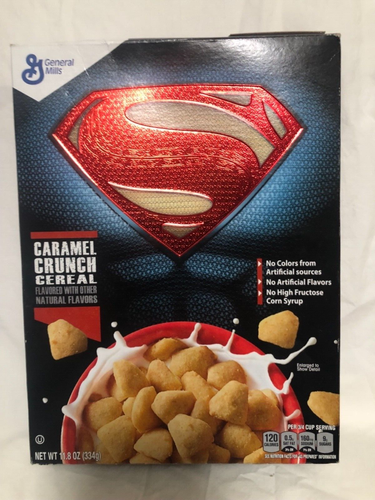 Batman v. Superman Caramel Crunch Cereal Box - Empty | eBay