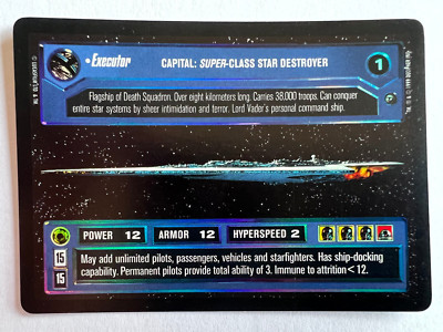 Star Wars CCG Executor Super Class Star Destroyer Rare Foil SRF ...