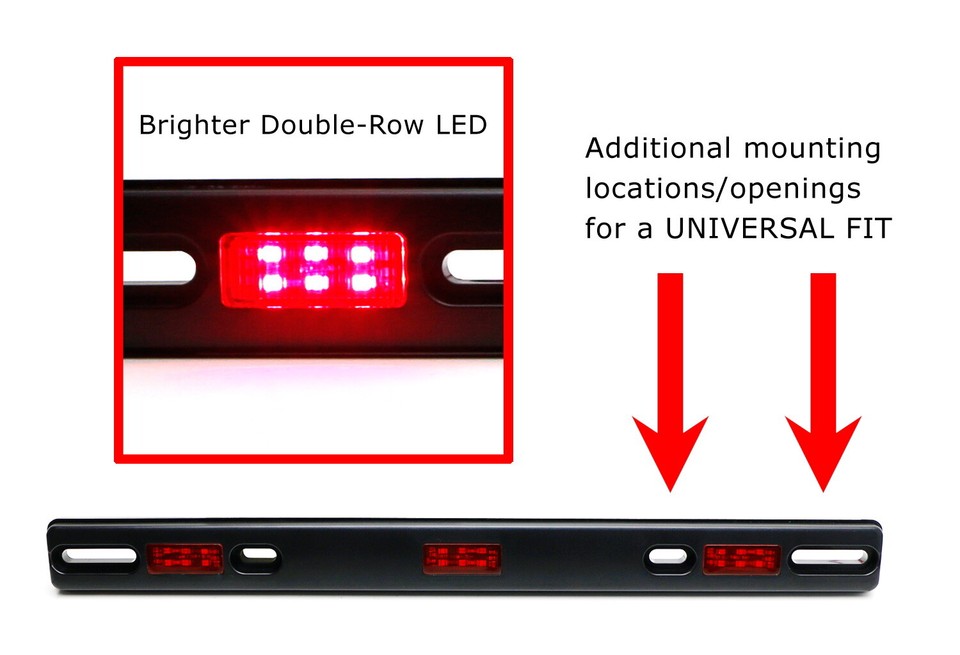 17" Universal Fit LED Truck Tailgate ID Light Bar For F250 RAM ...