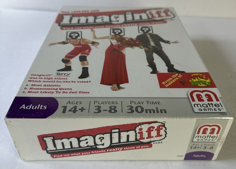 Imaginiff Mattel Board Card Game Imagine If 14+ Adult 2012 Party Game ...