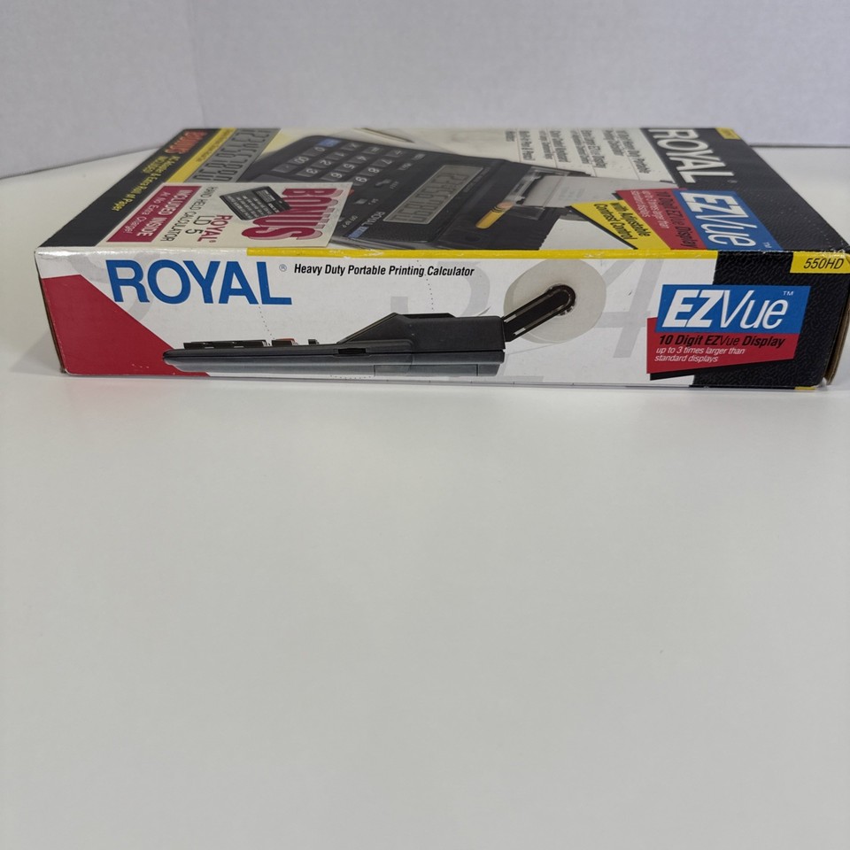 Royal EZVue 10 Digit Heavy Duty Portable Printing Calculator 550HD ...