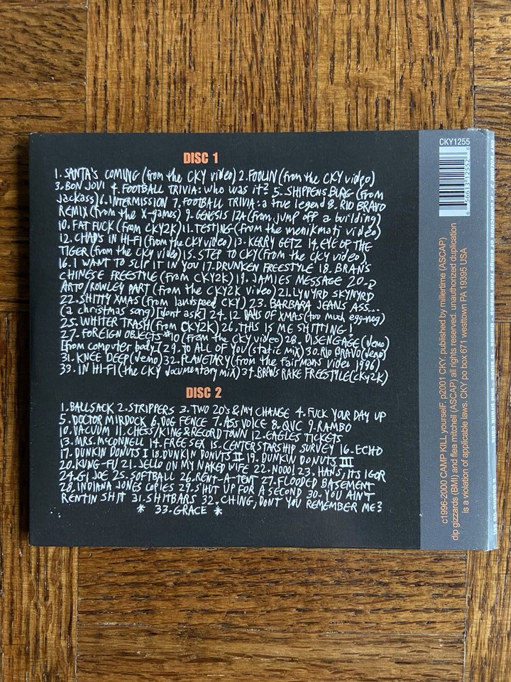 CKY Volume 2 CD Bam Margera RARE Two-Disc Set + Bonus JACKASS Brandon ...