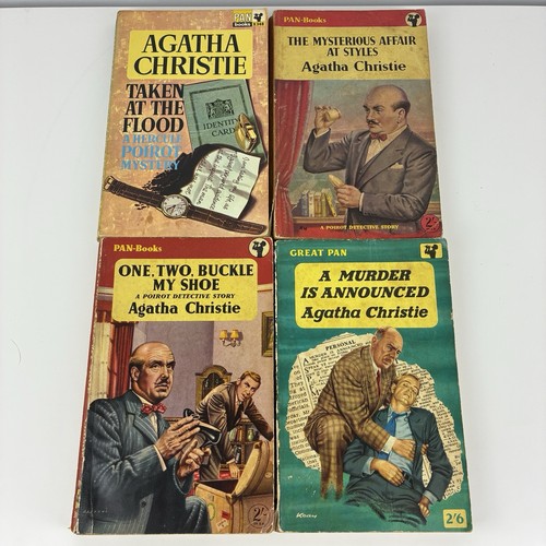Agatha Christie x4 1950s 1960s PAN Vintage Paperback Books Bundle Job ...