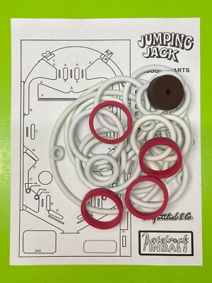 1973 Gottlieb Jumping Jack Pinball Machine Rubber Ring Kit | eBay