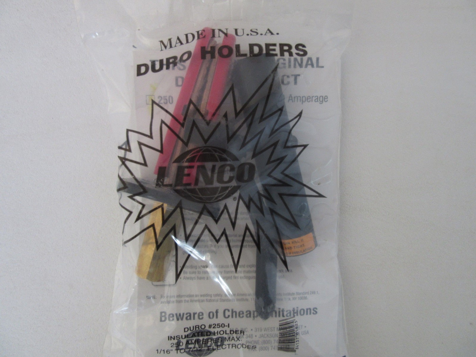 USA Made Lenco DURO 250 Amp Stinger Welding Electrode Holder Insulated ...