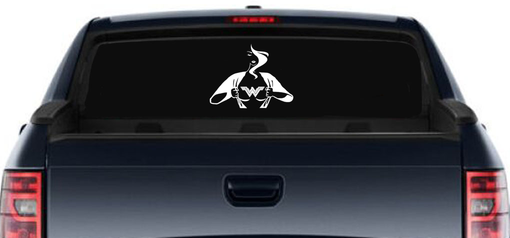 Wonder Woman Car Decal / Heroes Character Bumper Sticker / Wonder Woman ...