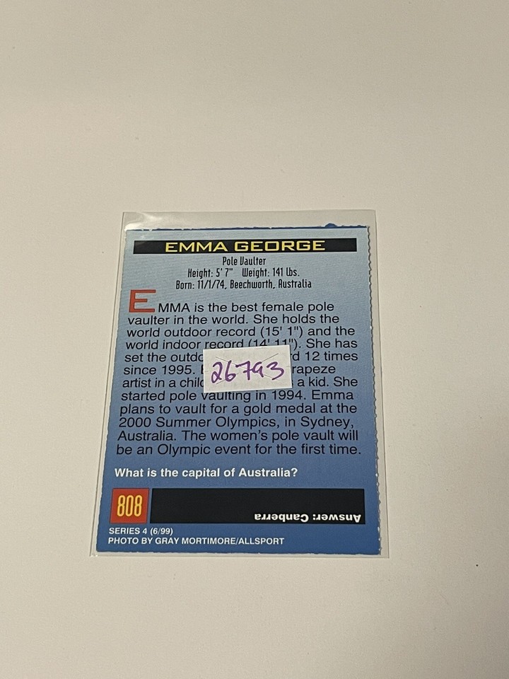 1999 Sports Illustrated For Kids #808 Emma George **026793 | eBay