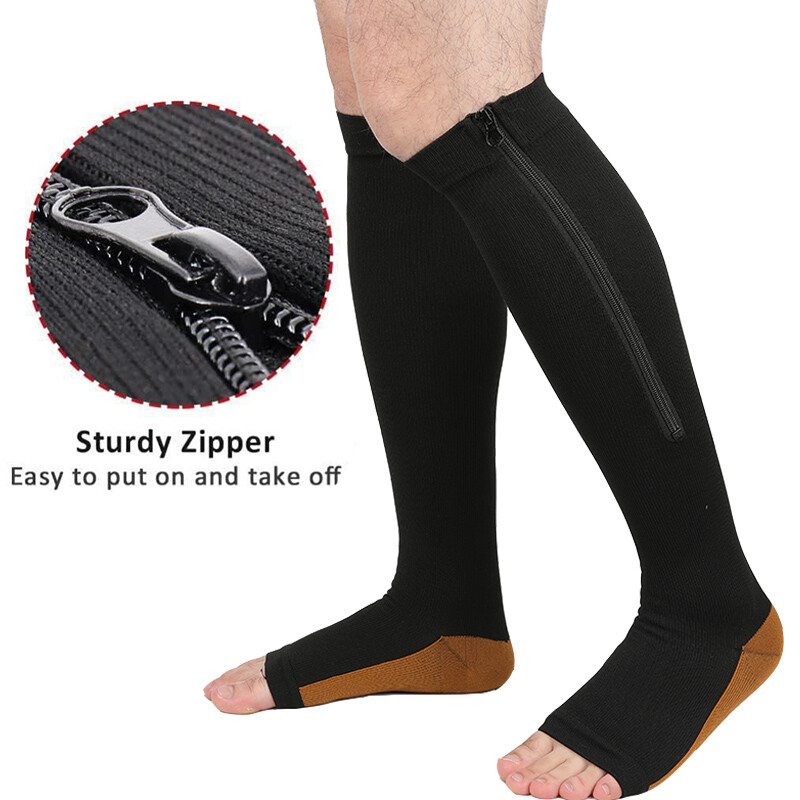 Medical Compression Socks 20-30mmHg Calf Leg Ankle Support Stocking ...