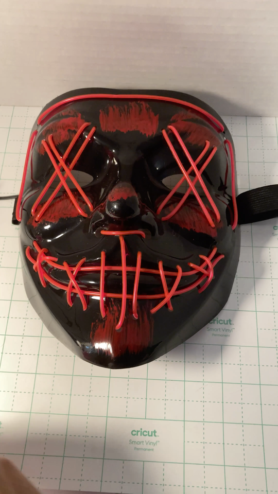 The purge mask pink/purple and orange light up mask | eBay