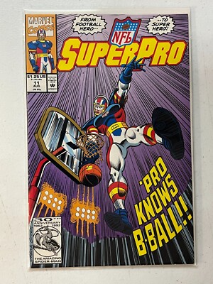 NFL Superpro #11 Marvel Comics August Aug 1992 | Combined Shipping B&B ...