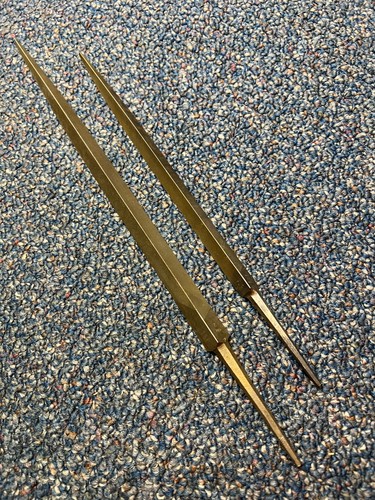 Vintage Nicholson X-F #2 files, lot of two, double-cut, tapered ...