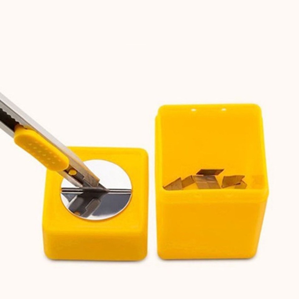 2 Pcs Yellow Storage Boxes Portable Waste Containers for Safety | eBay ...