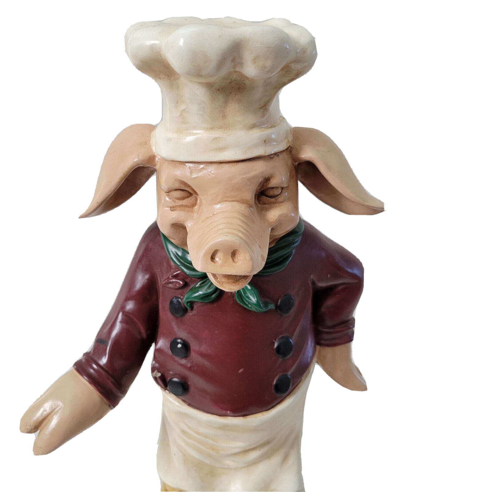 Pig Chef Cook Statue Large Kitchen Restaurant Decor Plaster 16" Heavy ...
