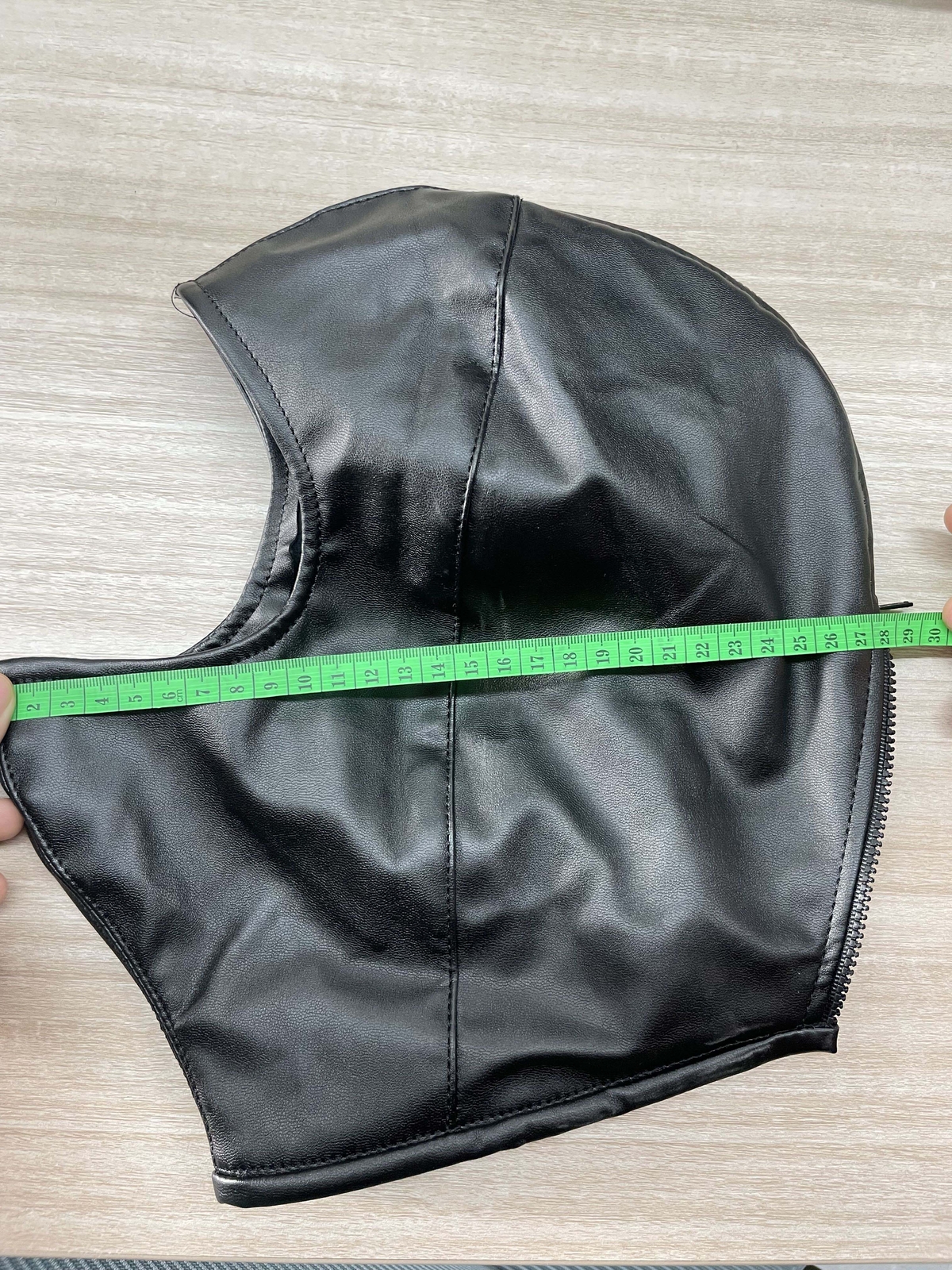 Spandex Full Head Restraint Open Mouth Hood Mask BDSM Headgear Slave ...